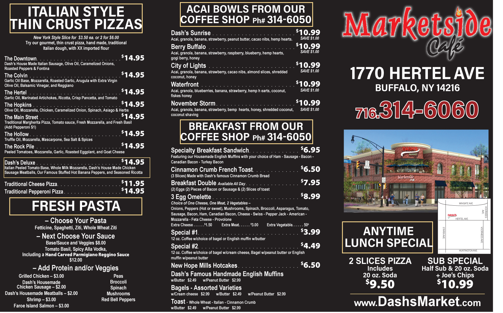 Marketside Hertel Menu | Dash's Market