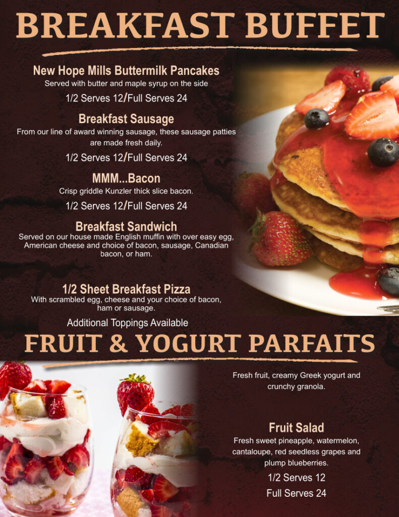 Catering Menu | Dash's Market